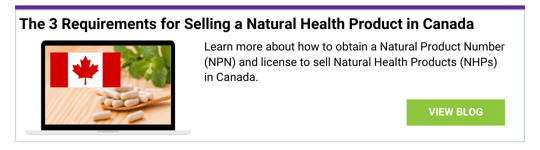 New Labelling Requirements for Natural Health Products